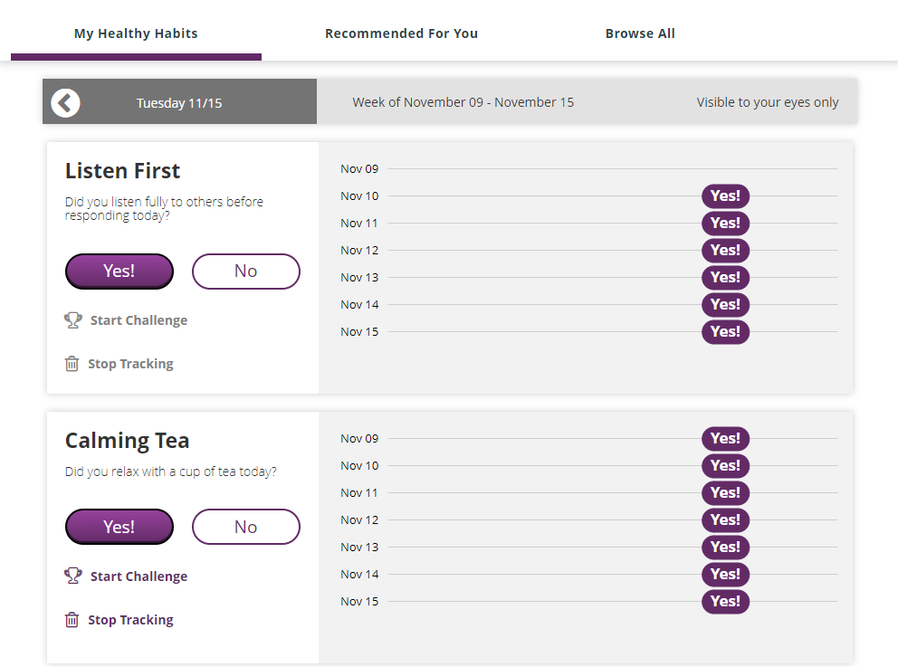 How to Track Healthy Habits for a Past Date? – Cigna