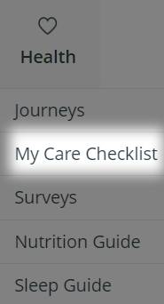 Navigating My Care Checklist – Cigna
