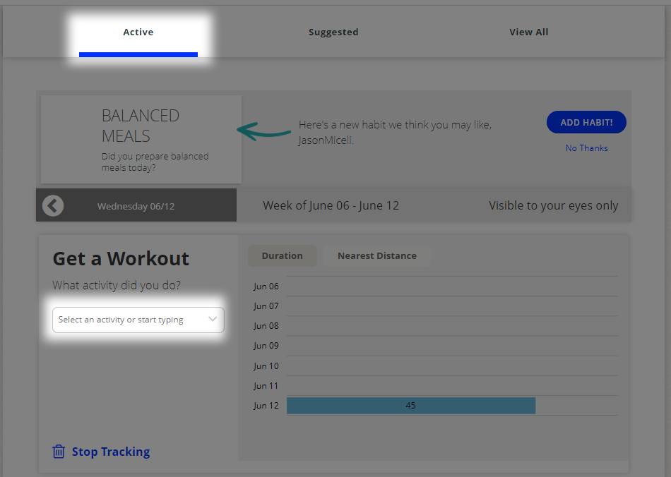 Can I track my workouts manually? – Cigna
